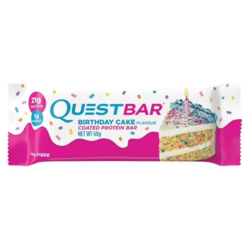 Quest Protein Bar Birthday Cake 60G - SPOIL.co.nz
