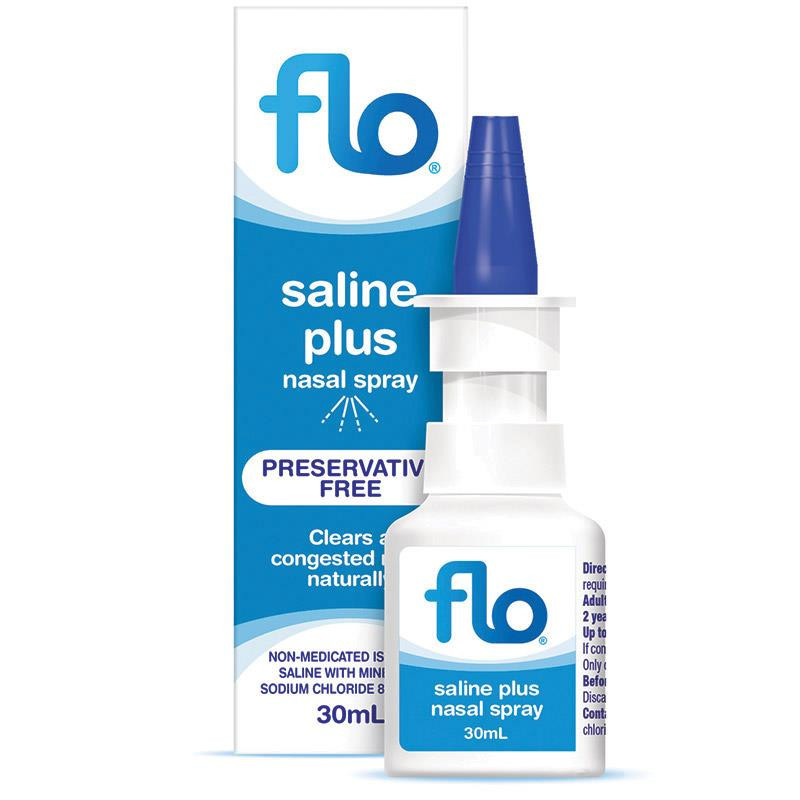 Flo Saline + Plus Nasal Spray 30Ml - SPOIL.co.nz