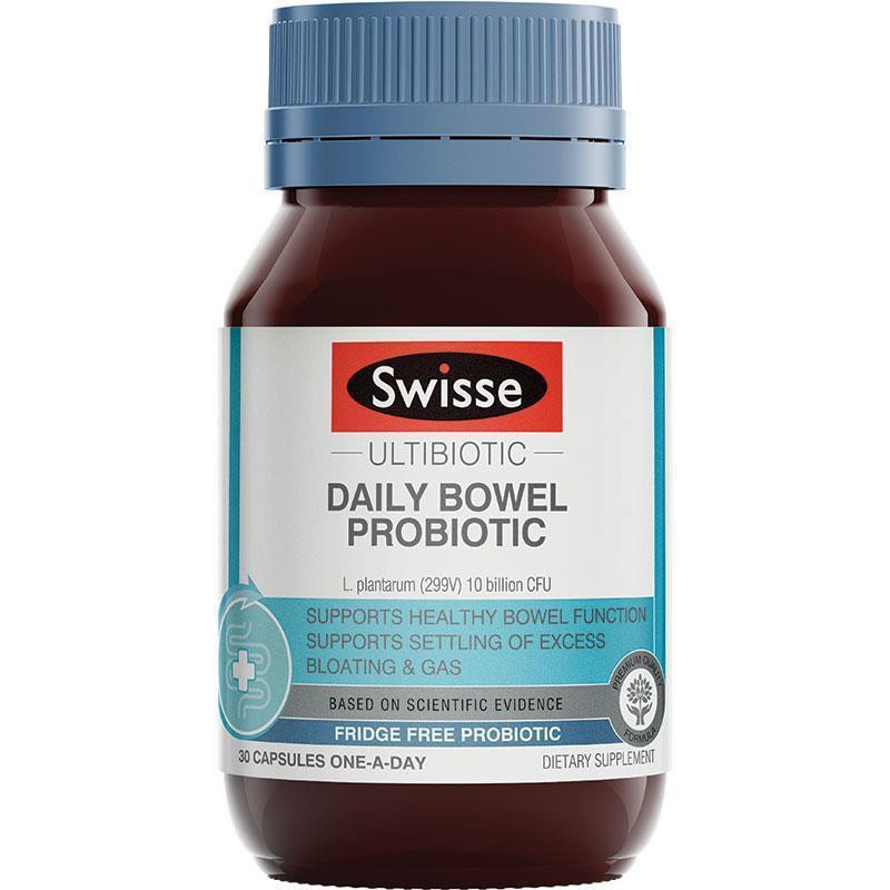 Swisse Ultibiotic Daily Bowel Probiotic 30 Capsules - SPOIL.co.nz