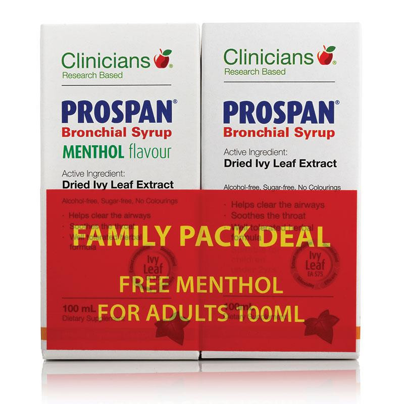 Clinicians Prospan Bronchial And Menthol 100Ml Twin Pack - SPOIL.co.nz
