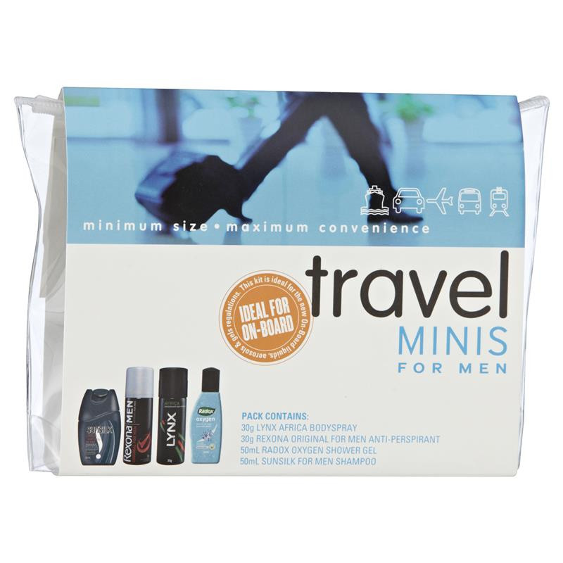 Travel Minis For Men 4 Piece - SPOIL.co.nz