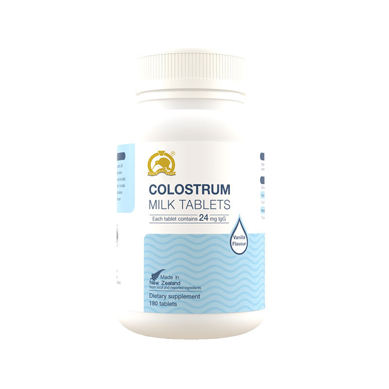 Gold Kiwi Colostrum milk tablets 24mg IgG Vanilla Flavour (180t ...