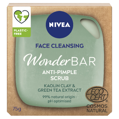 Nivea Face Cleansing Anti Pimple Scrub Wonderbar 75g - SPOIL.co.nz