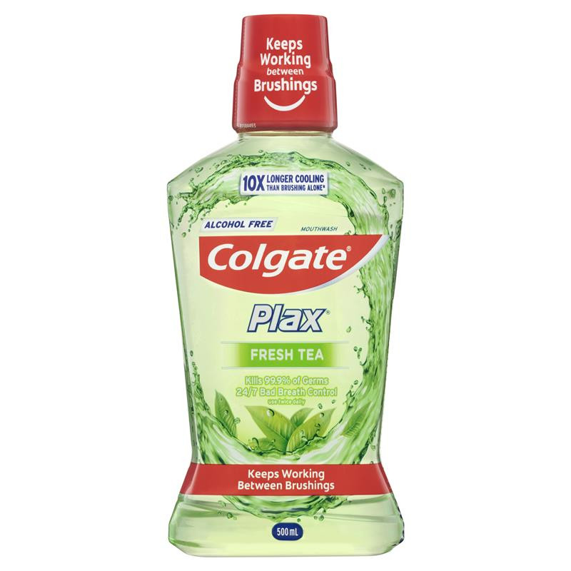 Colgate Fresh Tea Mouthwash 500ml - SPOIL.co.nz
