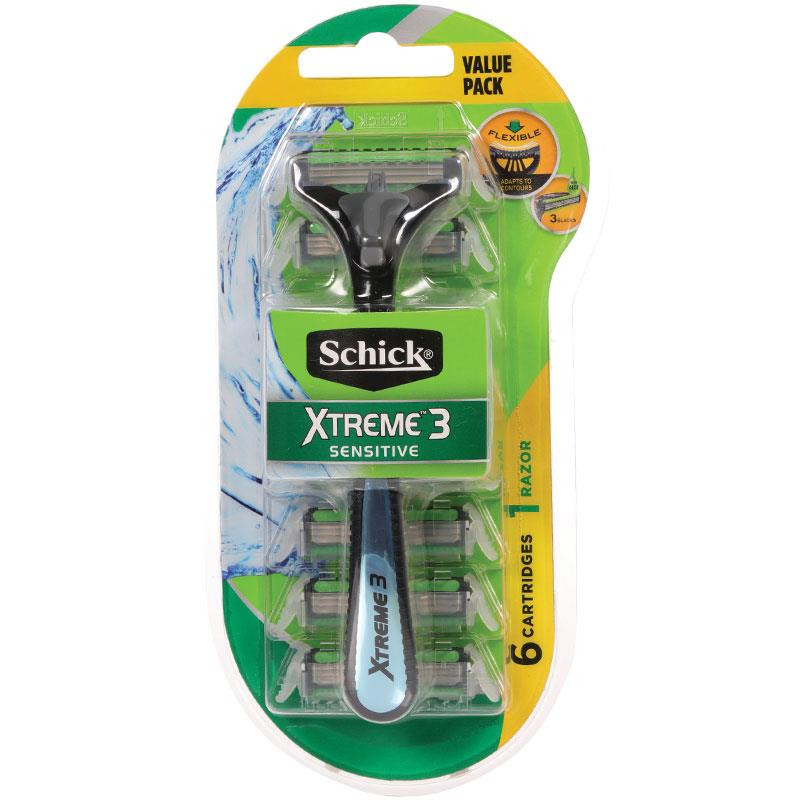 Schick Xtreme 3 Hybrid Disposable Razor System ea - SPOIL.co.nz