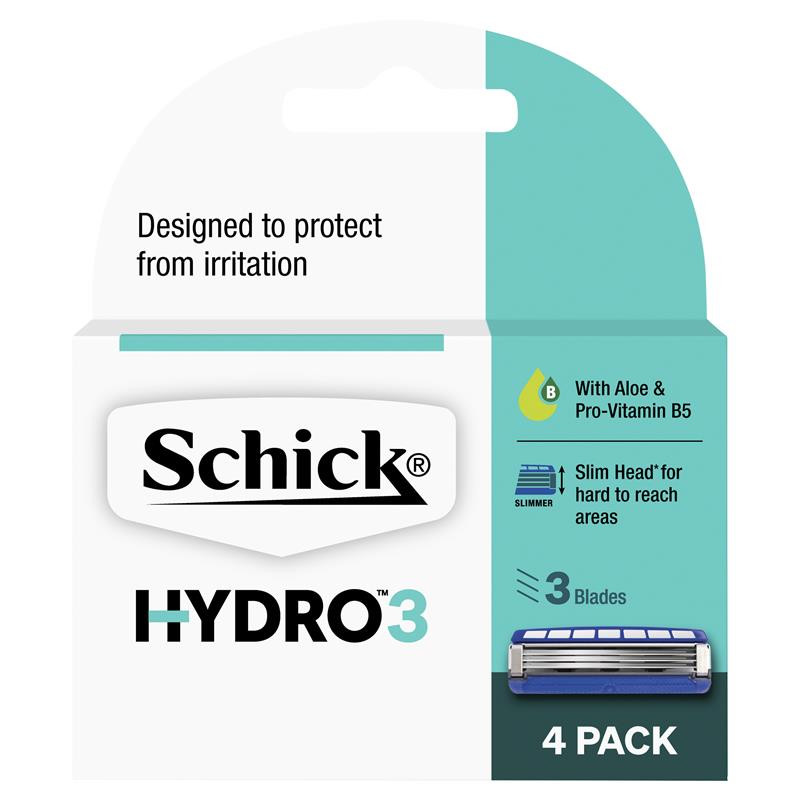 Schick Hydro 3 Cartridges 4pk - SPOIL.co.nz