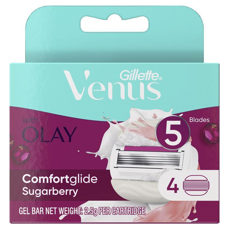 Gillette Venus With Olay Comfortglide Sugarberry Cartridges 4pk - SPOIL ...