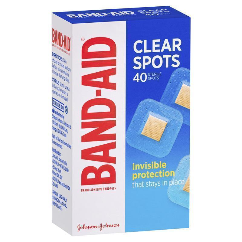 Band-Aid Clear Spots Adhesive Bandages 40pk - SPOIL.co.nz