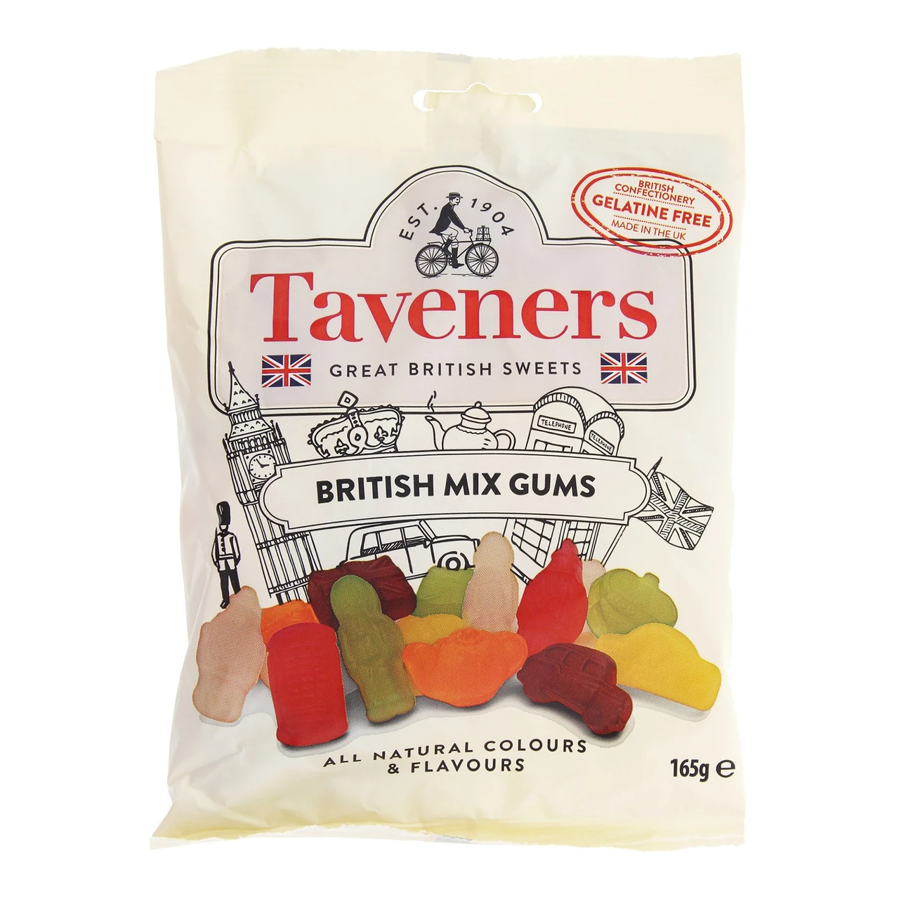 Taveners British Mix Gums Confectionery 165g - SPOIL.co.nz