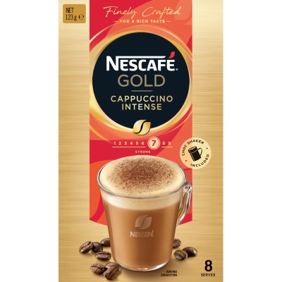 Nescafe Gold Cappuccino Intense Sachets 8pk - SPOIL.co.nz