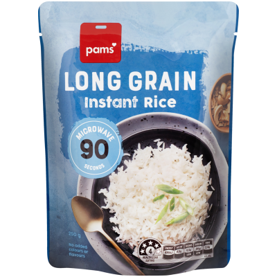 Pams Long Grain Instant Rice 250g - SPOIL.co.nz