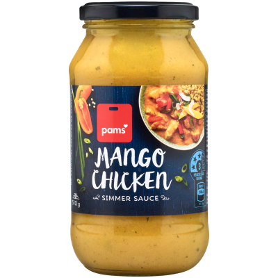 Pams Mango Chicken Simmer Sauce 510g - SPOIL.co.nz