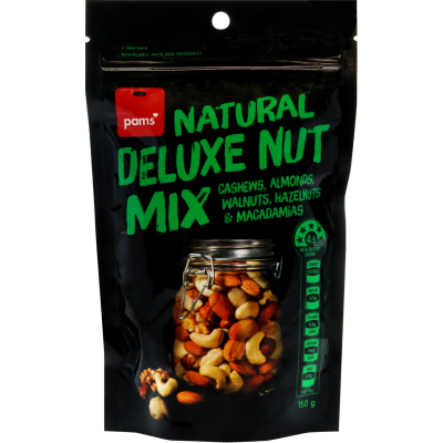 Pams Natural Deluxe Nut Mix 150g - SPOIL.co.nz