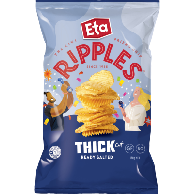 Eta Thick Cut Ready Salted Potato Chips 150g - SPOIL.co.nz
