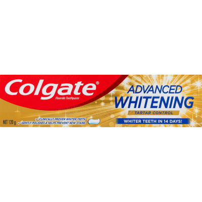 Colgate Advanced Whitening Tartar Control Toothpaste 120g - SPOIL.co.nz