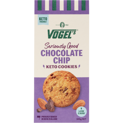 Vogel's Chocolate Chip Keto Cookies 100g - SPOIL.co.nz