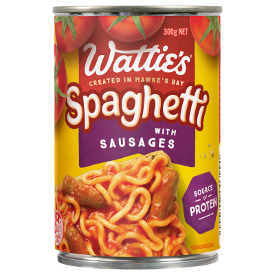 Wattie's Spaghetti With Sausages 300g - SPOIL.co.nz