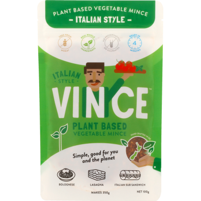 Vince Plant Based Italian Style Vegetable Mince 100g - SPOIL.co.nz