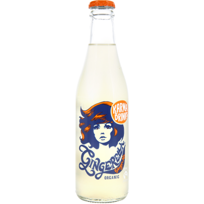 Karma Cola Organic Gingerella Ginger Ale Soft Drink 300ml - SPOIL.co.nz