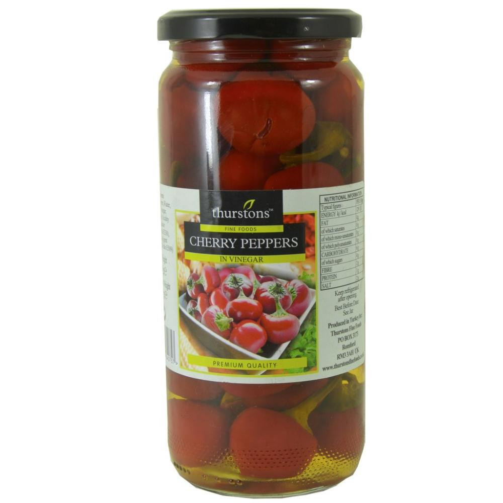Thurstons Cherry Peppers 480g - SPOIL.co.nz
