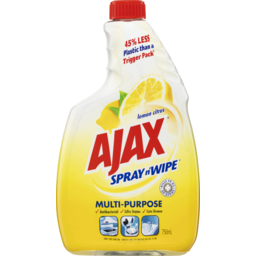 Ajax Spray n Wipe Refill 5 In 1 Lemon Citrus 750ml - SPOIL.co.nz
