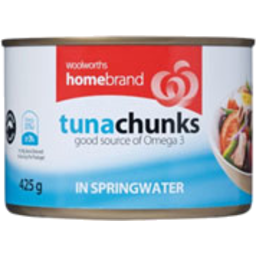 Homebrand Tuna Chunks In Spring Water 425g - SPOIL.co.nz