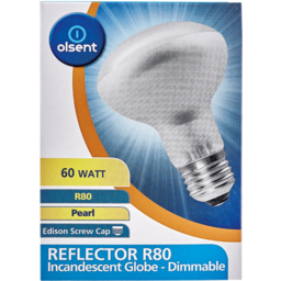 Olsent R80 Edison Screw Pearl 60w - SPOIL.co.nz