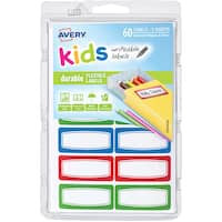 averyavery book labels plain coloured5pack - SPOIL.co.nz