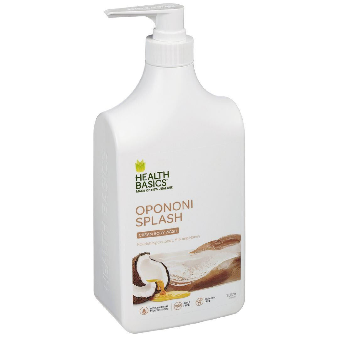 Health Basics Body Wash Opononi Splash Coconut Milk & Honey 1L - SPOIL ...