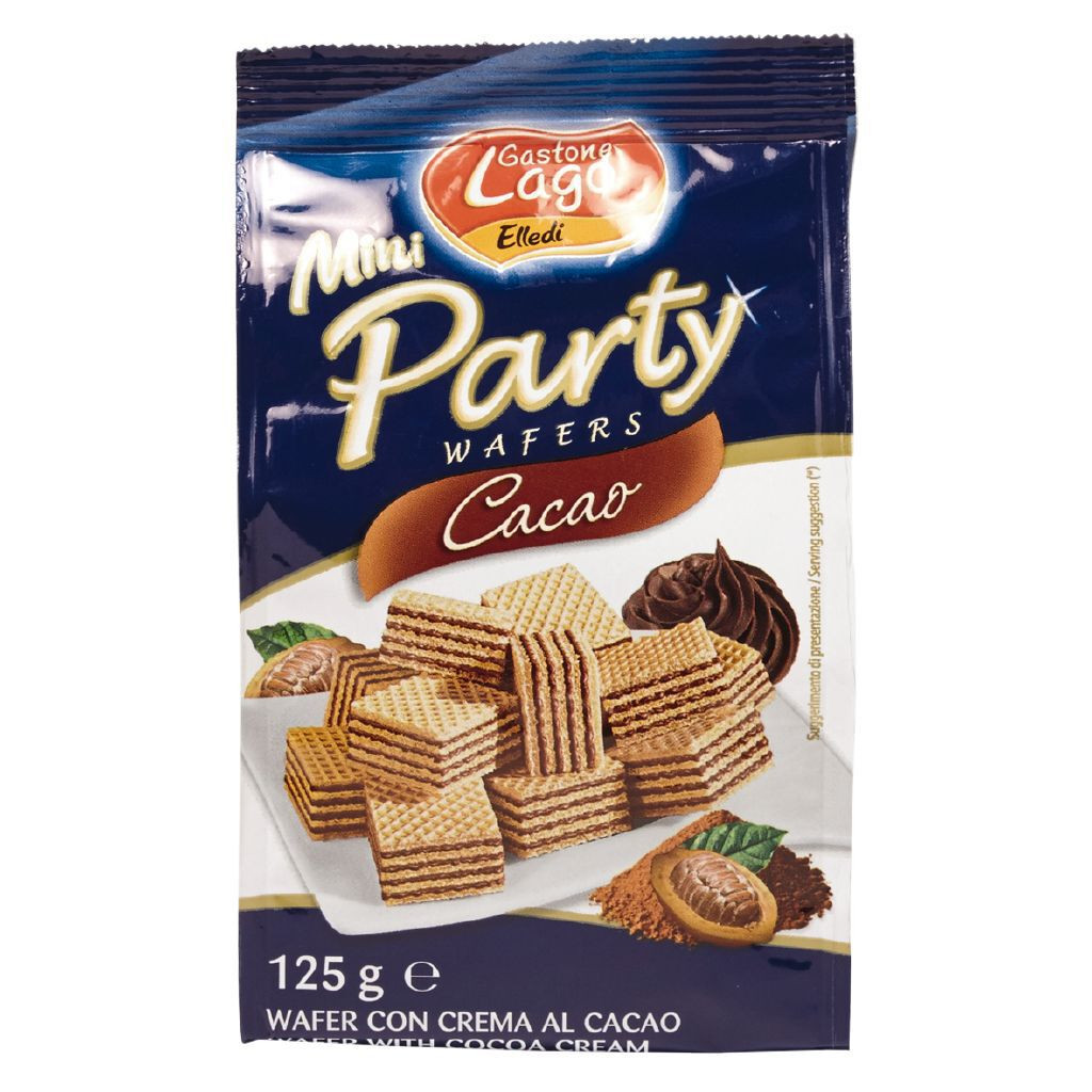 Lago Mini Party Wafers Cacao 125g - SPOIL.co.nz