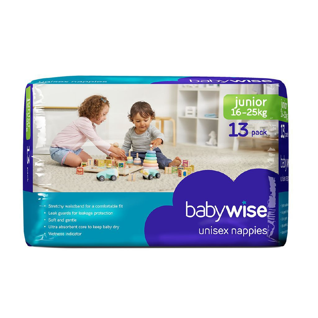 Babywise Convenience Junior Nappies 13 Pack - SPOIL.co.nz