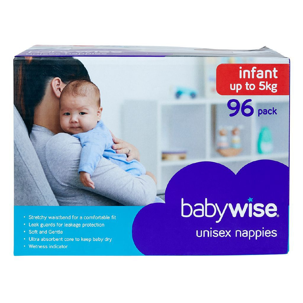 Babywise Infant's Jumbo Nappies 96 Pack - SPOIL.co.nz