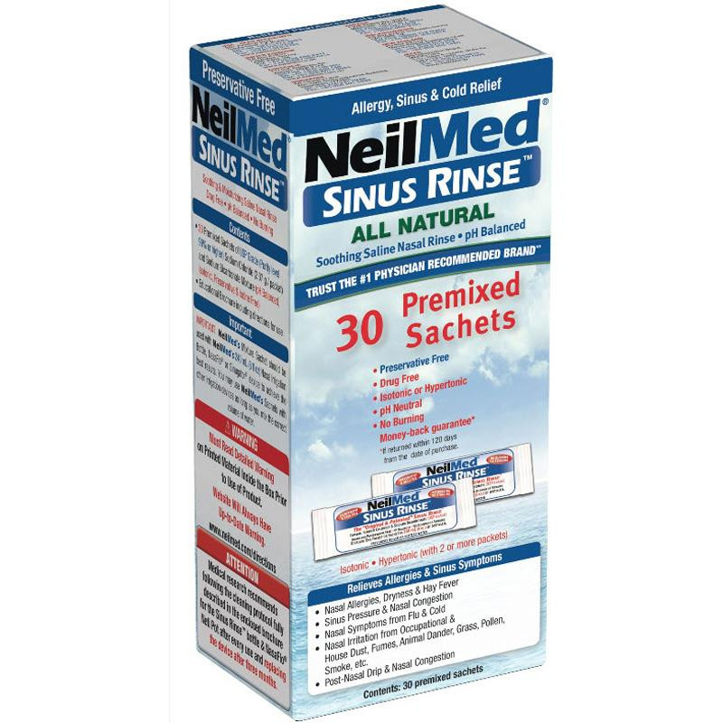 neilmed sinus rinse extra strength 30 premixed sachets - SPOIL.co.nz