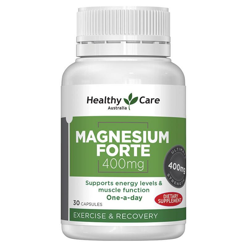 healthy care magnesium forte 400mg 30 capsules - SPOIL.co.nz
