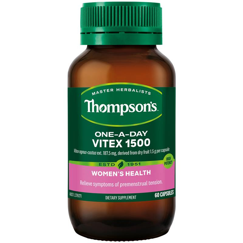 thompsons one-a-day vitex 1500mg 60 capsules new - SPOIL.co.nz
