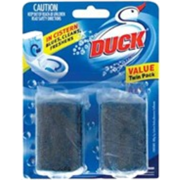 Duck Toilet Cleaner Blue Flush In Cistern 2 Pack - SPOIL.co.nz