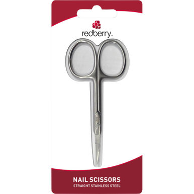 Korbond Redberry Nail Scissors Straight Stainless Steel - SPOIL.co.nz