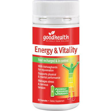 Good Health Energy & Vitality 60 Capsules - SPOIL.co.nz