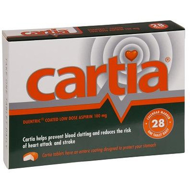 Cartia Tablets 100mg 28s - SPOIL.co.nz