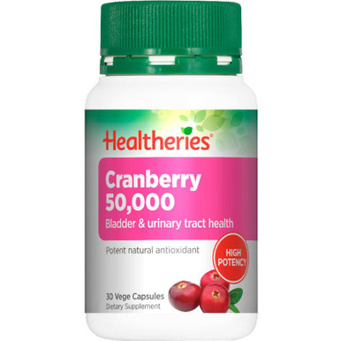 Healtheries Cranberry 50000 30 Capsules - SPOIL.co.nz