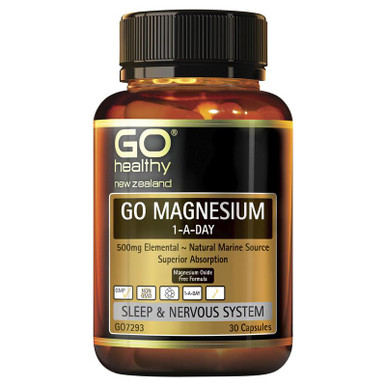 Go Healthy Magnesium One-A-Day 500Mg 30 Capsules - SPOIL.co.nz
