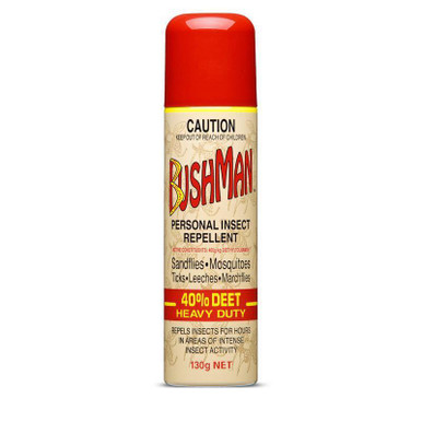 Bushman Heavy Duty Insect Repellent Aerosol 130G - SPOIL.co.nz