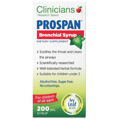 Clinicians Prospan Syrup (200ml) - SPOIL.co.nz