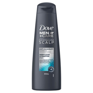 dove mens dermacare scalp shampoo deep clean 300ml - SPOIL.co.nz
