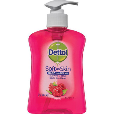 Dettol Antibacterial Raspberry Liquid Hand Wash Pump 250ml - SPOIL.co.nz