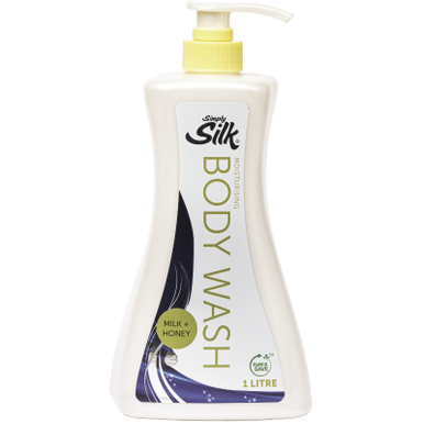 Simply Silk Milk + Honey Body Wash 1l - SPOIL.co.nz