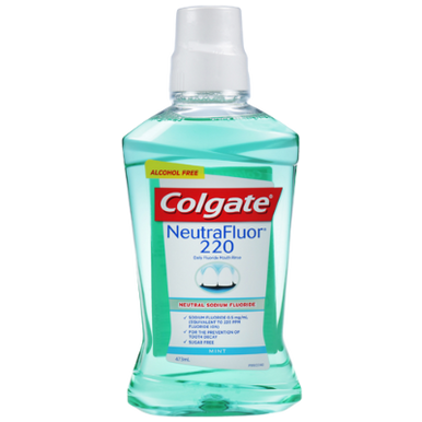Colgate Neutrafluor 220 Alcohol Free Mouth Wash 473ml - SPOIL.co.nz