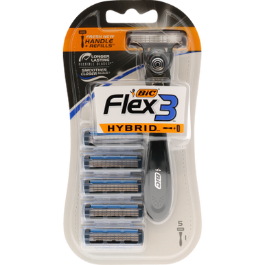 Bic Flex 3 Hybrid Male shaver 5pk - SPOIL.co.nz