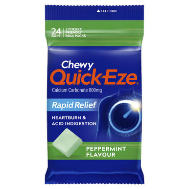 Quick-Eze Peppermint Tablets 24pk - SPOIL.co.nz