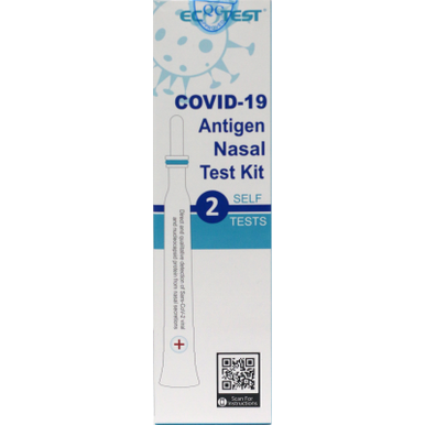 Ecotest Covid -19 Antigen Nasal Test Kit 2pk - SPOIL.co.nz